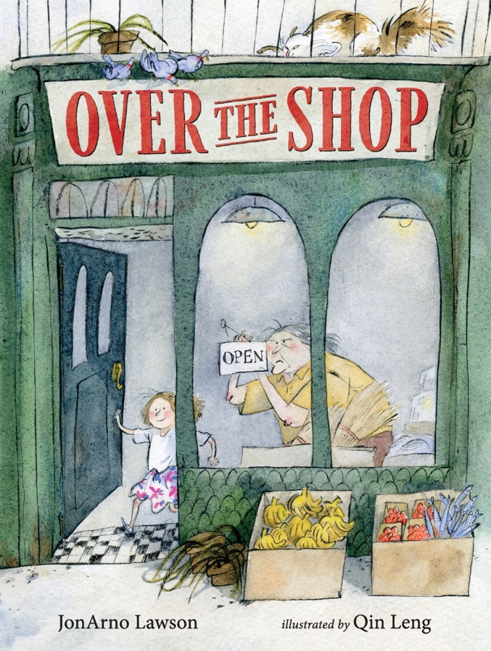 The Horn Book | Review of Over the Shop by JonArno Lawson and Qin Leng