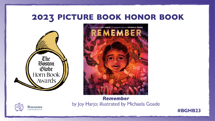 The Horn Book | Remember: Joy Harjo's 2023 BGHB Picture Book Honor Speech