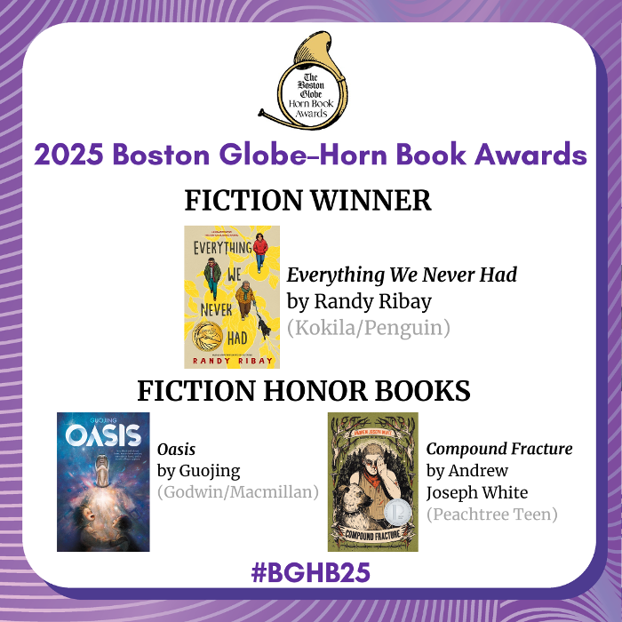 The Horn Book | Reviews of the 2025 Boston Globe–Horn Book Fiction ...